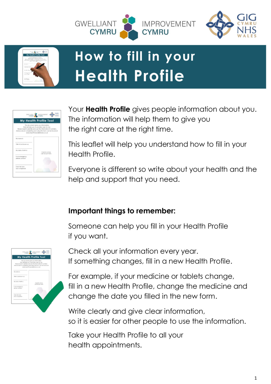 Health Profile - Paul Ridd Foundation