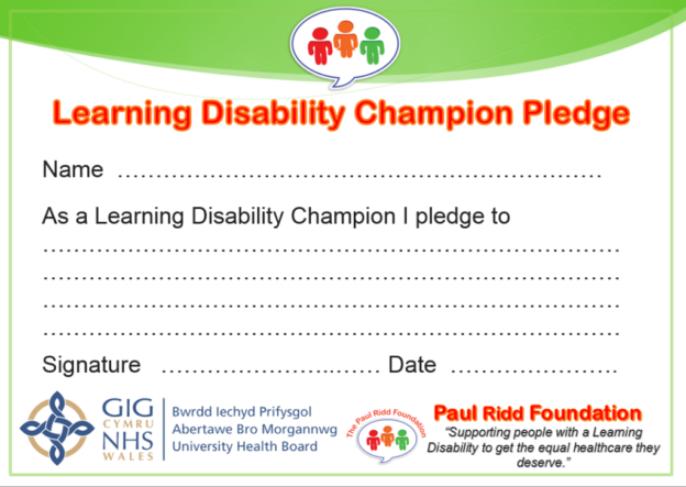 Learning Disability Champions - Paul Ridd Foundation
